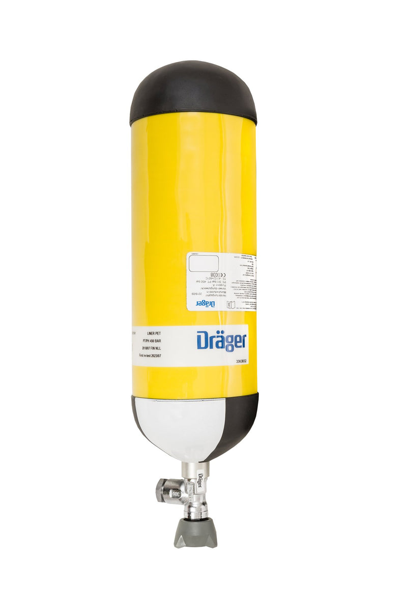 Dräger 30 Minute 2216 Psi Carbon Composite Yellow Pn 4055701 Ws