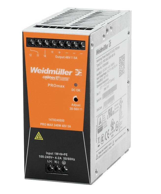 Weidmuller 1478130000 PRO MAX 240W 24V 10A – WS Supply Store